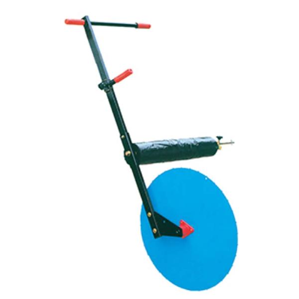 水田の水管理の必需品！畦の水漏れ防止に！漏水の70%は畦からと言われています。押して歩くだけで効率よくシート張りが出来ます。長いハンドルと補助ハンドルにより自然な姿勢でラクに作業できます。セリ・レンコン等の水管理の必要な他の作物生産にも転用...