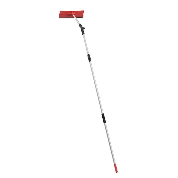 曲がるヘッドで奥まで届く!!角度付きで屋根にしっかりと接地します。手元に引き寄せる力が入りやすい。ひさし等からの危険な落雪や、尖ったつららをカットできます。角度は2段階調節（30度・水平）ができ、40cm幅の丈夫な軽量へッドで作業性もよひさ...