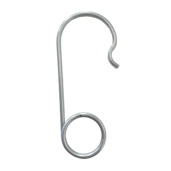 ・紐を結ばず巻き付けるだけで誘引紐の取り付けと取り外しができます。・ロックタイプは誘引位置の移動やロックが簡単にできます。フック対応径：19mm迄フック耐荷重：4kg商品サイズ：22×52 φ1.6mm材質：1.6亜鉛メッキ鋼線 80C