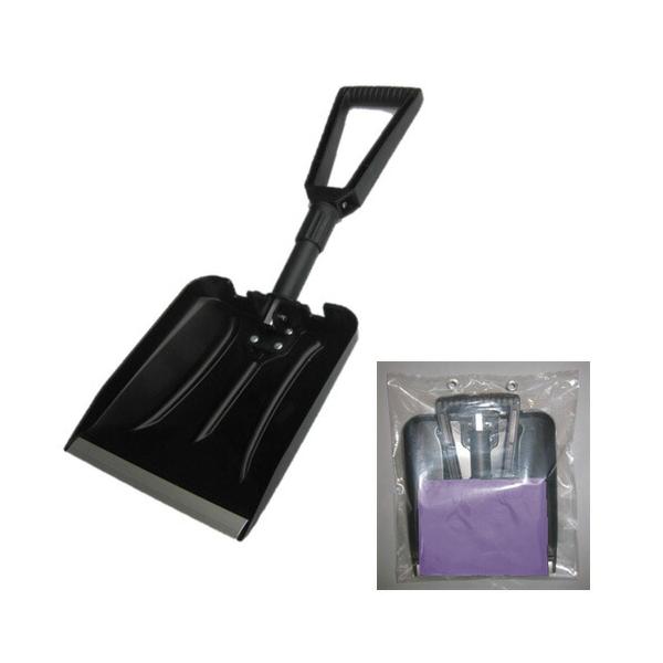 緊急の雪害トラブルに役立ちます。玄関周りや駐車場の雪かきにも。ショベルの先端は先金補強付で丈夫。折りたたんでトランクや屋内にコンパクトに保管できます。収納袋でトランクや車内にスッキリ保管できます。◆商品仕様◆サイズ：使用時-約幅24.5×全...