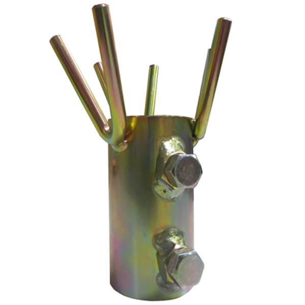 20個入り/箱全長：15cm材質：スチール（クロメートメッキ）重量：450gボルトサイズ：17mm●樹木の枝や果樹棚の果樹成熟時の枝を簡単に吊り下げ支持し、枝の損傷を事前に防ぎます。●既存の商品に取り付けてお使いいただけます。●任意の位置に...