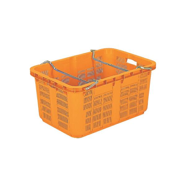 ハンドルを内側へ倒すことで積み重ねることができ収穫物を入れるかごとしても活躍します。●製品特徴製品に取り付けられた金属製のハンドルを内側へ倒して、製品を積み重ねることでスタッキング（積み重ね）、外側へ倒して積み重ねることでネスティングが可能...