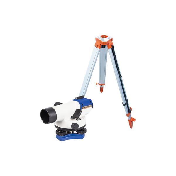 オートレベル ＳＡ−２８Ａ 球面脚頭式三脚付特徴●防水性能IPX4のオートレベルです。●三脚 球面脚頭式がセットになっています。●対象を捉えやすい視準器を搭載しています。●水平目盛盤付で1°単位で水平角を読み取ることができます。●付属品 下...