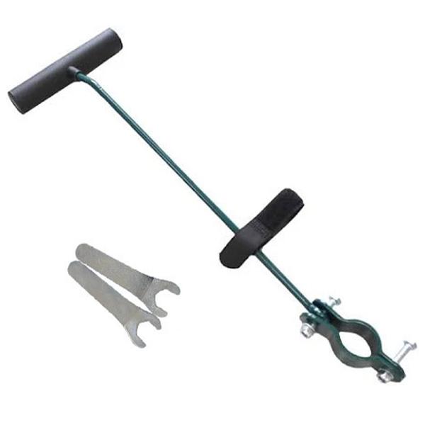 eZハンドル(取付用スパナ10mm2個付)スコップ用補助ハンドル。お手持ちのスコップに取り付けるだけで、作業効率アップ。補助ハンドルを持つことでしゃがまずに土や雪をすくうことが可能です。また、持ち上げた土や雪を遠くまで簡単に飛ばすことができ...