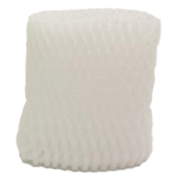 フルーツキャップ果物を優しく保護する緩衝材発泡素材で衝撃を吸収し、輸送中や陳列中の果実を傷から守る。メッシュ状で空気が通りやすく、蒸れや腐敗を防ぐ。規格:9cm色:白材質:発砲ポリエチレン