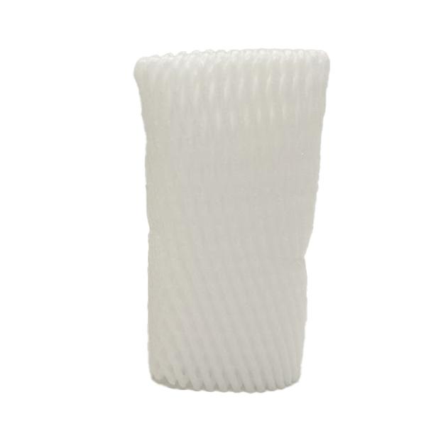 フルーツキャップ果物を優しく保護する緩衝材発泡素材で衝撃を吸収し、輸送中や陳列中の果実を傷から守る。メッシュ状で空気が通りやすく、蒸れや腐敗を防ぐ。規格:17cm色:白材質:発砲ポリエチレン