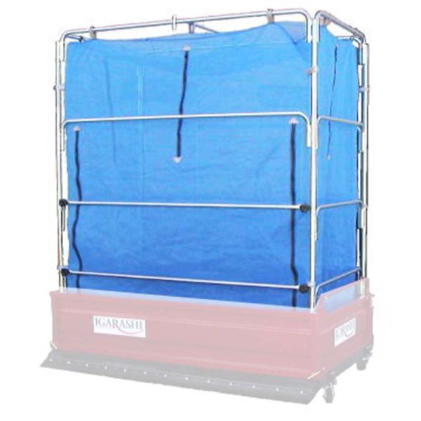 ●コンテナのシート生地はすべて耐候性のある高級生地を使用しています。●取付用の紐部分等には、すべて補強部材加工を施しています。●固定式骨組のコンテナです。◆仕様形式：HSB-135N全幅：1295mm全長：875mm全高：1850mm重量：...