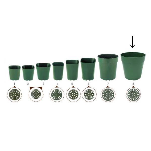 外径：15cm内径：13.5cm標準高さ：15cm底辺：10.5cm●適用ポット：13.5cmポット●素材：PP（ポリプロピレン）