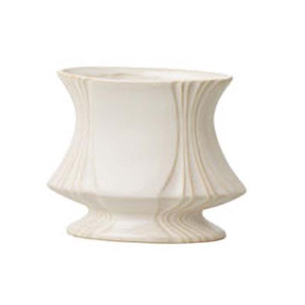 メーカー名：株式会社クレイ商品コード：122-120363-100JANコード：4982023097785カラー：ホワイトサイズ：W15×D7×H12cm(口径W13.5×D6cm)素材：陶器