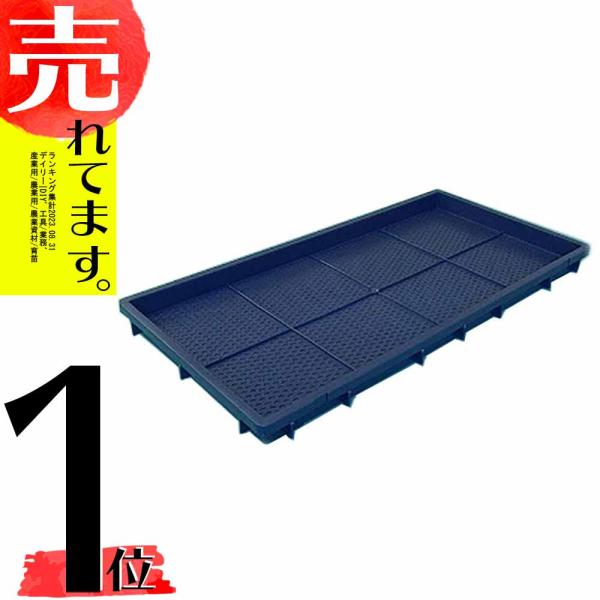 穴の無いプールタイプの育苗箱です。■育苗箱そ菜用　T-6型 穴なし内寸：580×280×30mm外寸：610×310×32mm穴形状（数）：穴無しプールタイプ素材：PP色：グレー入数：10枚