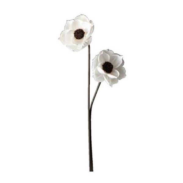 アレンジのメインにもなる、存在感あるハンドメイドフラワーです。長いステムでブーケにも便利！メーカー名：株式会社大地農園ソーラーアネモネ　白76-32380-10　4988489285995材質：天然素材サイズ：約9×L50cm入数：1束(2本)