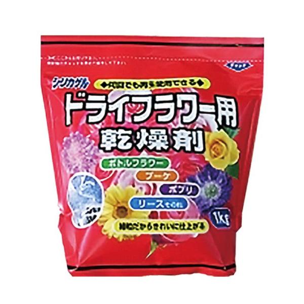 ドライフラワー製作用のシリカゲルです。青粉・白粉混合。メーカー名：松村工芸株式会社ドライフラワー用乾燥剤73-10085-0　4935904261157材質：シリカゲルサイズ：1kg入数：1袋
