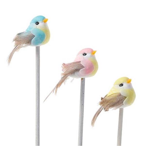 ふっくらかわいい鳥のピックです。挿すだけで、いつものアレンジメントが賑やかになります。メーカー名：松野工業（株）リアルバードピック  3888S115-101247-0　4530254101247サイズ：4×2.5×H2(30)cm素材：発...