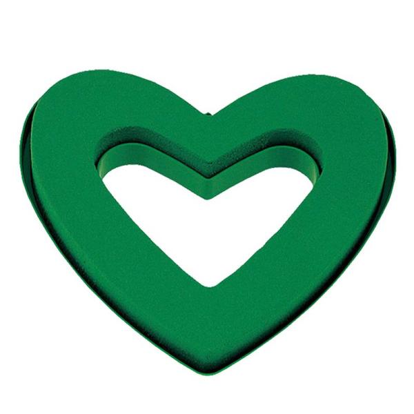 深皿タイプのハート型アクアフォーム。壁掛け用穴付き。卓上・壁掛けのハートアレンジが手軽にできます。●コンポート式アクアフォームに受け皿がついているので水を溜めることができ、補水がしやすいタイプです。メーカー名：松村工芸株式会社アクアオープン...