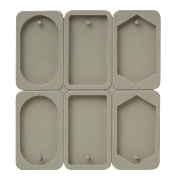 アロマワックスサシェ用のシリコン型です。メーカー名：カメヤマ（株）シリコーン製サシェ用6型セット タグアソート163-98151-601　4901435621807サイズ：W19×D21×H1.3cm入数：1個