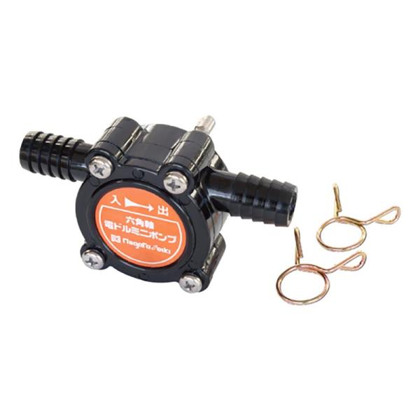 水、油などの給・排水に。電動ドリルが給・排水ポンプに早変わり！電動ドリルを取り付けて2階までラクラク給水！◆仕様材質：本体‥プラスチック　ロータ‥耐油性ニトリルゴムチャック取付軸（シャフト）：6.35mm六角軸適正回転速度：1,600min...