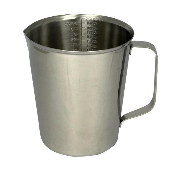 ・世界的な食品機器の衛生基準を満たしたNSF認証品です。HACCPに基づく衛生管理に最適です。・縁部(フランジ)は汚れが洗浄しやすいフラット形状です。・内側は計量に便利な目盛付きです。・取手と注ぎ口付きです。・耐久性と耐食性に優れたステンレ...