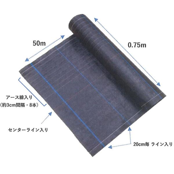 導電性糸を織り込んだ、電気柵用の防草シートです。電気柵下にアグリアースシートを敷設することで、雑草の繁殖を抑え、電線に触れることを予防することができます。また、アグリアースシートは通電性糸を採用しているため、動物が電線に触れた際に、防草シー...