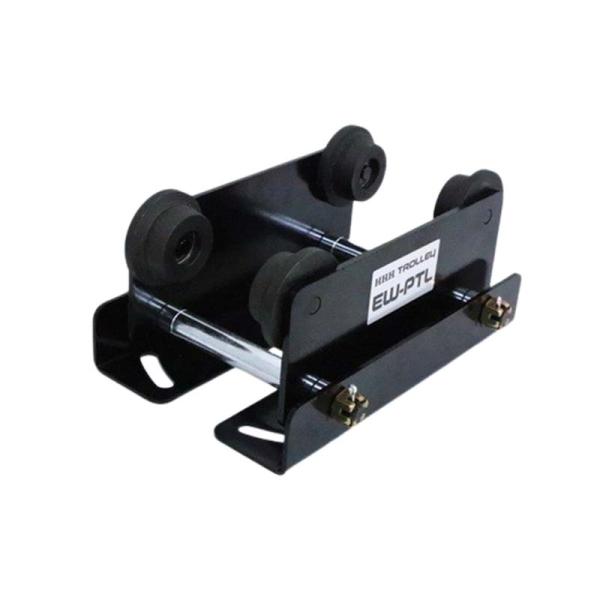 電動ウインチECW専用 プレントロリーＩ型鋼やＨ型鋼に取付けし簡易クレーン、ホイストとして使用します。◆仕様型式：EW-PTL適用レール巾：75・100mm最小回転半径：1.5m使用荷重：500kg商品自重：5.5kg材質：スチール内容：本...