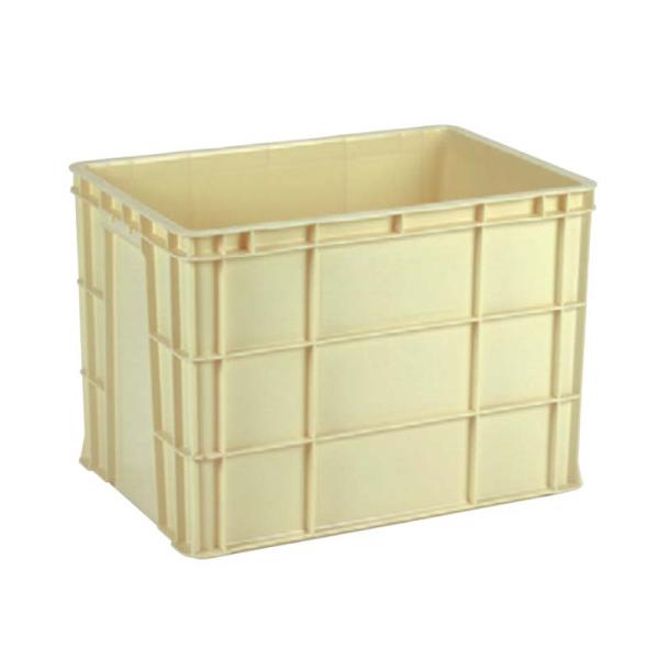 全面ベタ目のスタンダードな多目的通箱です。強度、段積み性に優れ、多様な分野で使われています。底面に格子状のリブを設置しております。蓋は付属しておりません。型　番：#75Bサイズ：656×456×H470mm容　量：112L材　質：ポリプロピ...