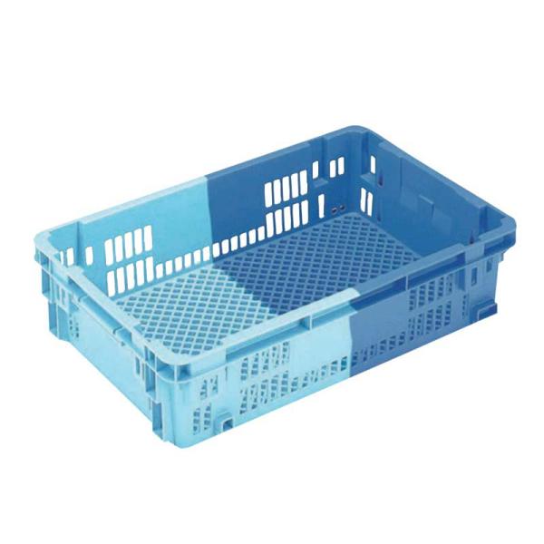 向きが同色の時はネスティングになり、違う色の時はスタッキングになります。食材や荷物の運搬の際に便利です。型　番：NF-M33外　寸：648×417×H155mm内　寸：602×377×H145mm有効内寸：586×361×H133mmネステ...