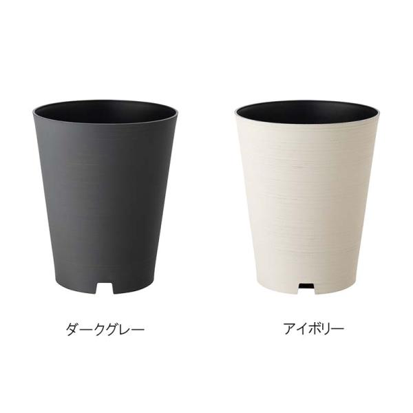 ペイントした手作りの風合い。鉢がしっかり隠れるトールタイプの鉢カバー。鉢をそのまま入れて、鉢カバーとして楽しめます。※底から水が出ますので、受皿を使用してください。サイズ：φ30×36cm外　寸：下部：φ21cm内　寸：上部：φ29cm　高...