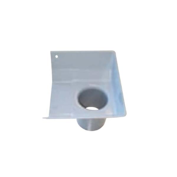 渡辺パイプオリジナルのハウス部材。リバーエースをつたってきた雨水を集水する部品。商品コード：101034000159サイズ：153mm×192mm×167mm　穴：VU75材質：樹脂入数：1個