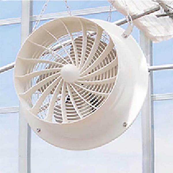 小〜中規模のパイプハウス導入に最適！高性能で低コスト。超軽量・取り付け簡単！型番：FAN-30S100AW商品コード：101082002115電源：単相100V質量：3.3kg羽根径：30cm入数：1台※取付は専門業者にご依頼ください。※ス...