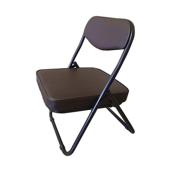 和室でも使える低めの折りたたみイス。座面も広く安定感抜群！クッションも厚く、座り心地が良いです。型　番：LC-320BRサイズ：幅43.5×奥行40×高さ58cm座面の高さ：32cmカラー：ブラウン入　数：4脚