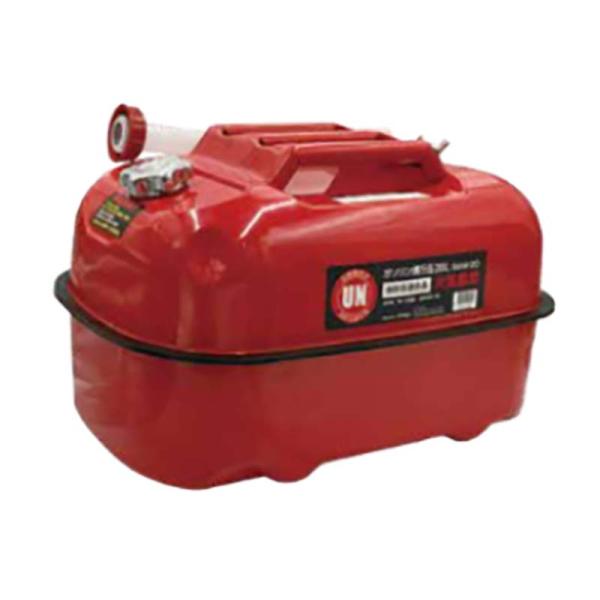 アウトドアなどへの持ち運びをはじめ、バイクツーリングや農機具・発電機への給油に便利なガソリン携行缶。国際基準に基づいた容器性能試験に合格しています。型　番：GAW-20サイズ：(約)43×30.7×25.8cm容　量：20L入　数：4個