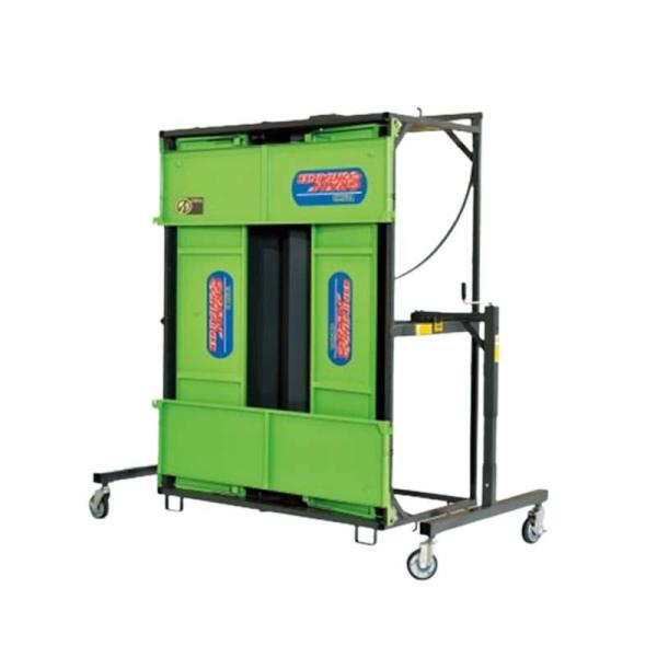 ○○農園・○○ファームではお届けできません。その場合営業所引取でお願い致します。グレンコンテナ用の回転スタンドです。トラックへの積み下ろしや移動が簡単になります。収納時は本体を回転させ、コンパクトに収納できます。型式：LT-605コードNo...