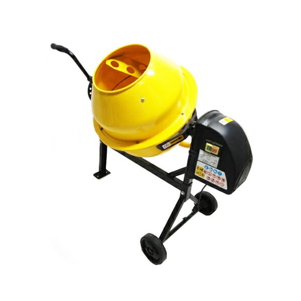 各種園芸用、農事用肥料、家畜飼料の混合に！ガーデニングや家庭菜園の肥料作りにも！ブロック塀等のコンクリート工事に！タイヤ付きで移動が簡単です！商品仕様電源　単相　100V 50/60Hz消費電力　300W S6 30%ドラム容量　120L練...