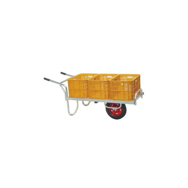 20kgコンテナ用 アルミ製平形一輪車コンテナ3個用です。商品仕様CN-60DN ※コンテナは別売です。ノーパンクタイヤ積載重量　約100kg重量　約6.9kg※詳細サイズ画像に記載ありますのでご確認下さい。
