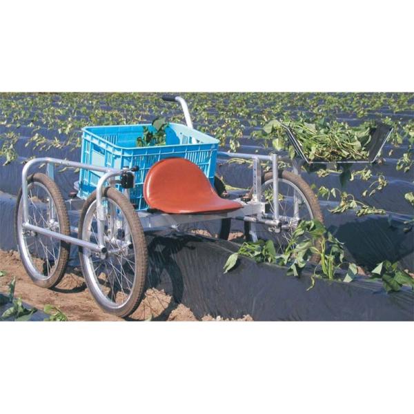 じゃがいも・たばこ・ダイコン・ニンジン等に・座ったままの楽な姿勢で植付け作業ができるので、　疲れにくく効率が大幅にアップします。・タイヤ幅・イス・テーブルの位置などが調節でき、各種作業や　体型に合わせ最適な作業環境を実現できます。・フレーム...