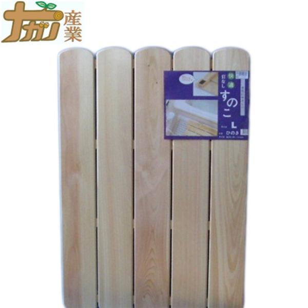 浴室をひのきが香りよく彩ります。すべり止めゴムを貼ってあります。釘を一切使わない安全加工です。●仕様サイズ：58×85×高さ4.2cm重量：約3.2kg