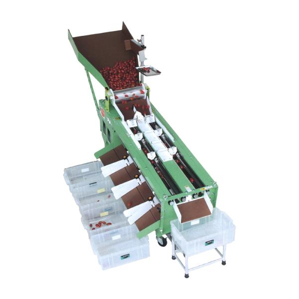 ●特徴・直径約8cmのステンレス製選別ローラーが４本（2本セット×2）　外側に対向して回転する選別方式のため、高精度の選別を実現しました。・自動供給ロールの採用で定量を選別ローラーに供給できるため、　実割れのチェックや箱替えなどの作業が１人...