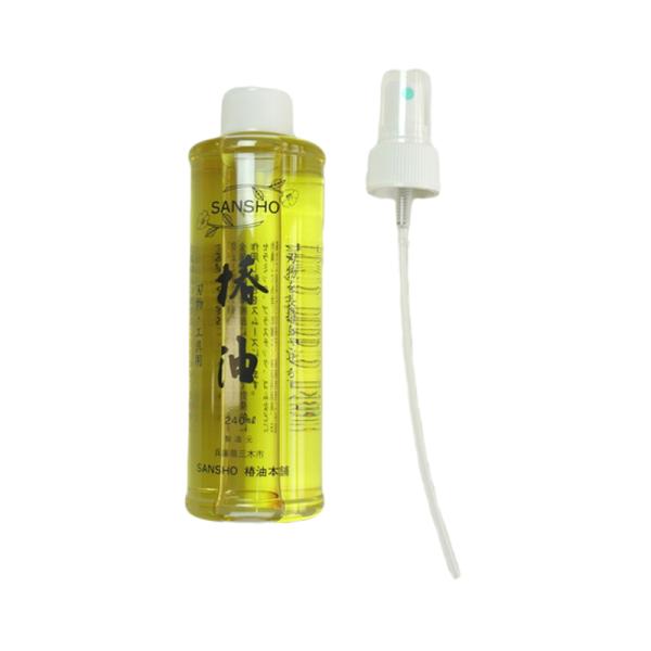 道刃物のメンテナンス用 椿油 240ml！●特徴・ダイヤケアーを使う際、目詰まり防止のための油。・また刃先の錆防止のためにもお使い頂けます。◆仕様・容量：200ｍｌ