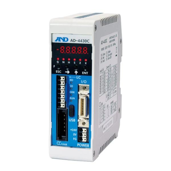 A&amp;DのCC-Link搭載・制御盤組み込みタイプ ウェイング・モジュール(AD4430C)です。◆仕様入力感度 0.15μV/d以上振動の多い環境に強いAD-4430Cは強力な振動除去フィルタ(HPDF)を搭載しており振動の多い環境...