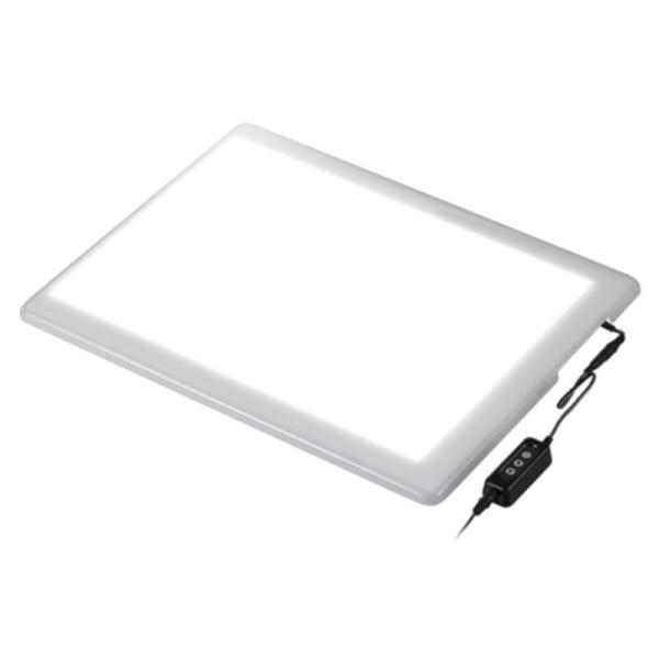 ◆特長薄型LEDトレース台。A3/B4/A4用紙サイズの3種類を展開。LEDの均一光で細かいトレース作業もスムーズ。目に優しい光は長時間作業にも対応。外付けの電源・調光スイッチにより、トレース面の明るさを無段階に調整できます。■基本仕様画面...