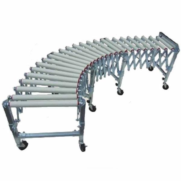 【返品不可商品】1台で伸び、縮み、曲がり、そして移動できて、高さも簡単に調節できます。フレームはプレス加工にて充分強度をもたせ、ユニクロメッキ仕上げのため美しく耐食性に優れています。ローラー径：38機長：142-410cm重量：49kg