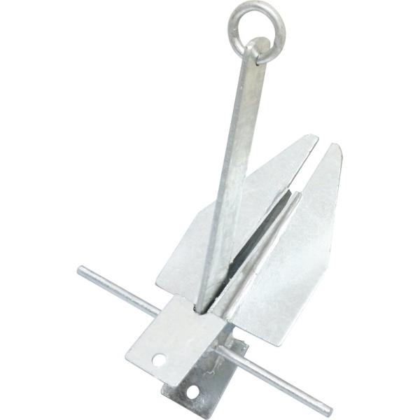 アンカーの爪(ブレード)で海底を引っかけて船を保持する把駐力に優れています。被膜：溶融亜鉛メッキ重量：3.5kg材質：鉄製