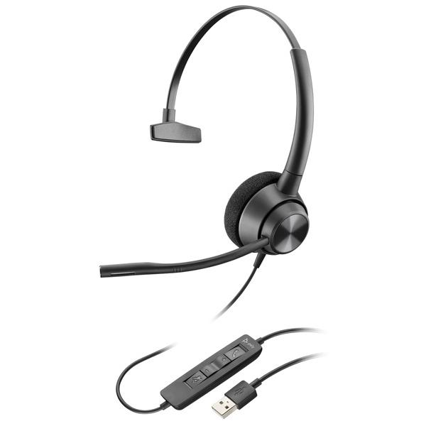 【発売日：2023年11月10日】767G1AA HP 767G1A Poly EncorePro 310 USB-A 片耳 有線モデル ノイズキャンセリングマイク搭載 TAA 米国政府 軍向け調達基準認証
