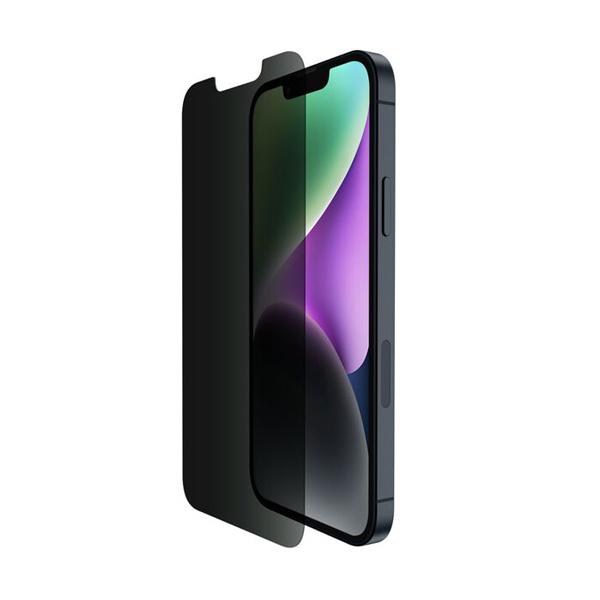 【発売日：2021年11月23日】OVA081zz belkin ベルキン SCREENFORCE iPhone 14 Pro 13 強化ガラスプライバシー抗菌画面保護フィルム