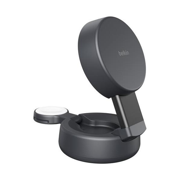 【発売日：2026年03月01日】WIZ043dqCH belkin ベルキン UltraCharge Pro Qi2 25W 2-in-1 コンバーチブルマグネット充電器 チャコール