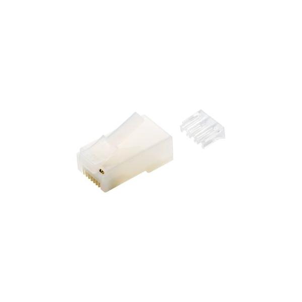 【発売日：2025年11月19日】LD-6RJ45T10/T2 ELECOM LD-6RJ45T10 LD6RJ45T10T2 エレコム LD6RJ45T10 T2 RJ45中継コネクタ Cat6対応 単線 ヨリ線両対応 ツメ折れ防止 10...