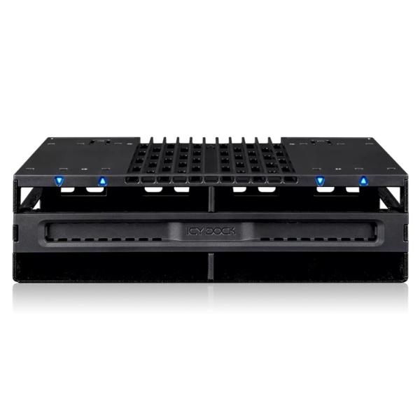 MB024SP-B ICY DOCK MB024SP MB024SPB CREMAX Cremax Technology ICY DOCK 4 x 2.5インチ SAS SATA SSD HDD搭載 リムーバブルケース 5.25インチベイサ...