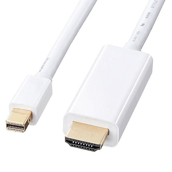 KC-MDPHDA20 サンワサプライ KCMDPHDA20 SANWA SUPPLY ミニDisplayPort-HDMI変換ケーブル ホワイト 2m