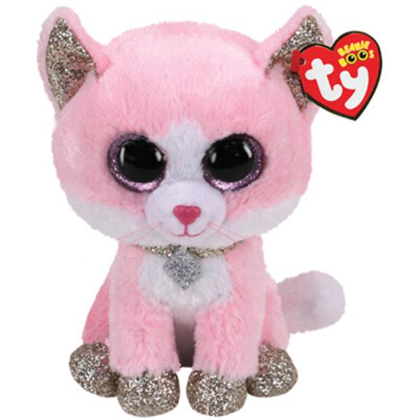 Ty Beanie Boo's フィオナ（M）ねこ ネコ 猫 ぬいぐるみ（お誕生日：2月1日）ラメの首輪がとってもキュートな猫のフィオナメーカー：Tyサイズ：約15cm生産地：中国素材・成分：主素材 ポリエステル注意事項：対象年齢6才以上世...