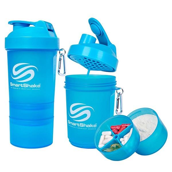 Smart Shake（スマート・シェイク）（サプリメント / プロテインシェイカー）■特許出願中のスナップオン-ストレーナー（ろ過器）によりプロテインがダマになりにくく、ダマになってしまったプロテインも飲み口に流れずしっかりキャッチ■独自...