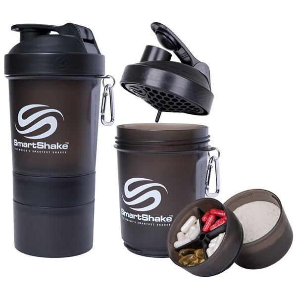 Smart Shake（スマート・シェイク）（サプリメント / プロテインシェイカー）■特許出願中のスナップオン-ストレーナー（ろ過器）によりプロテインがダマになりにくく、ダマになってしまったプロテインも飲み口に流れずしっかりキャッチ■独自...